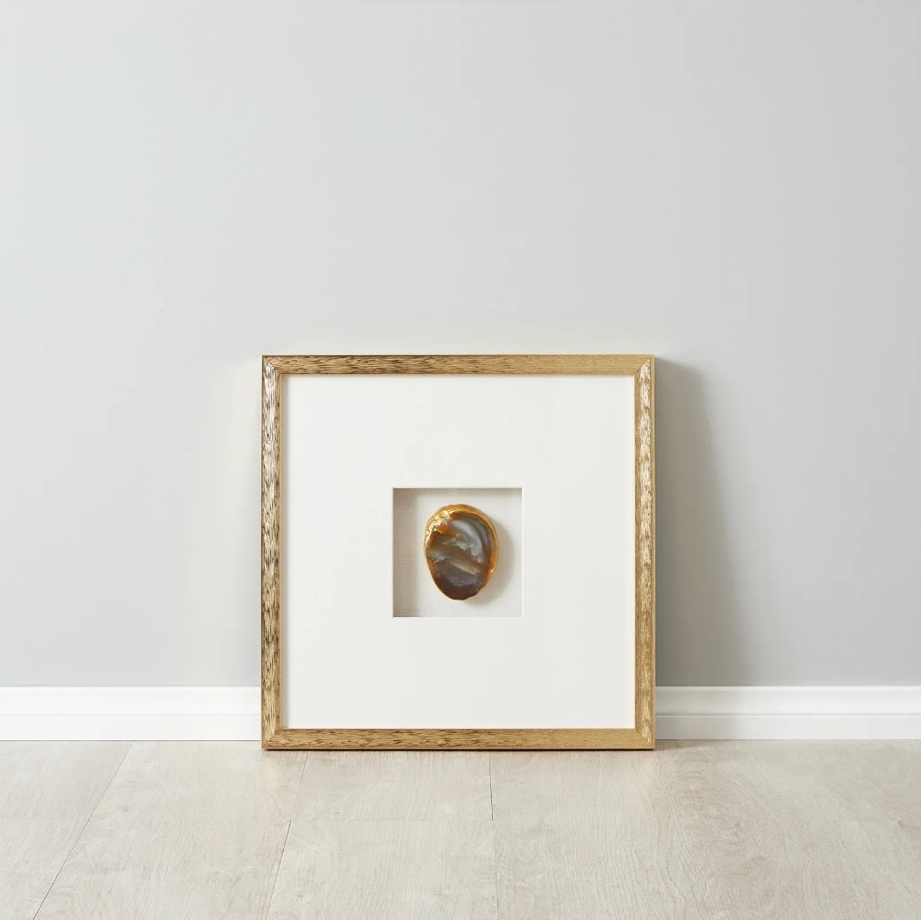 Elemental Agate Shadow Box With Gold Frame | Koala Living