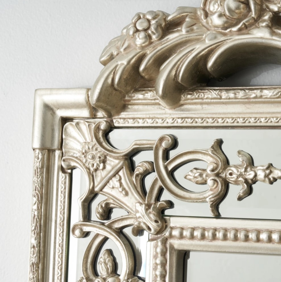 Perry Antique Silver Rectangle Mirror | Koala Living