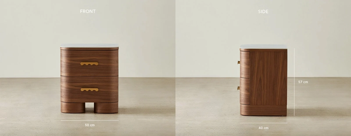 Terzetto Kids Mocha Walnut Bedside Table | Koala Living