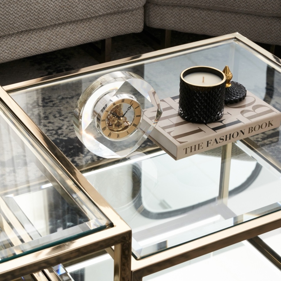 Cameron Champagne Gold Coffee Table | Koala Living