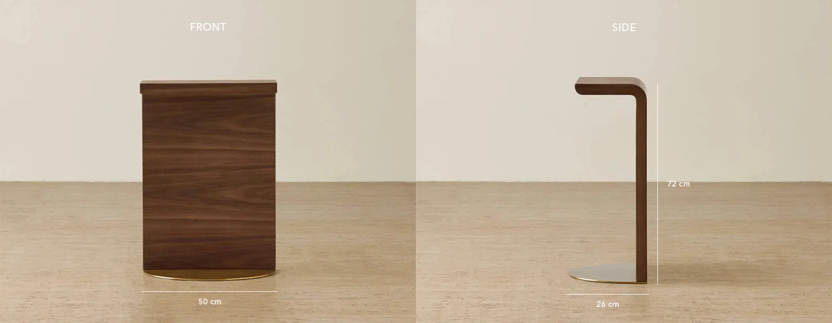 Reeves Smoky Walnut Side Table | Koala Living