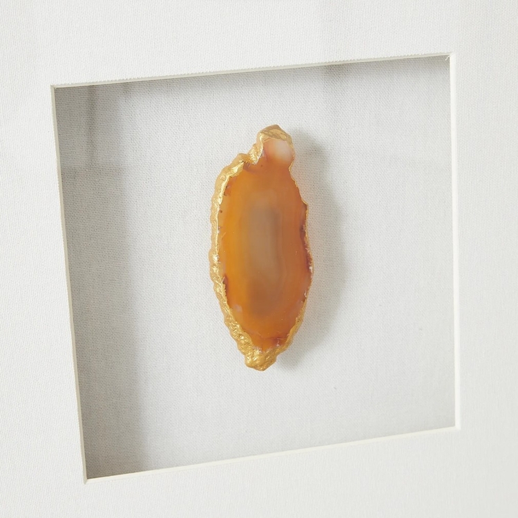 Terra Brown Agate Shadow Box With Gold Frame | Koala Living