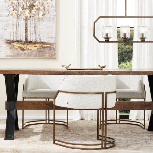 Laura Cream Boucle Dining Chair