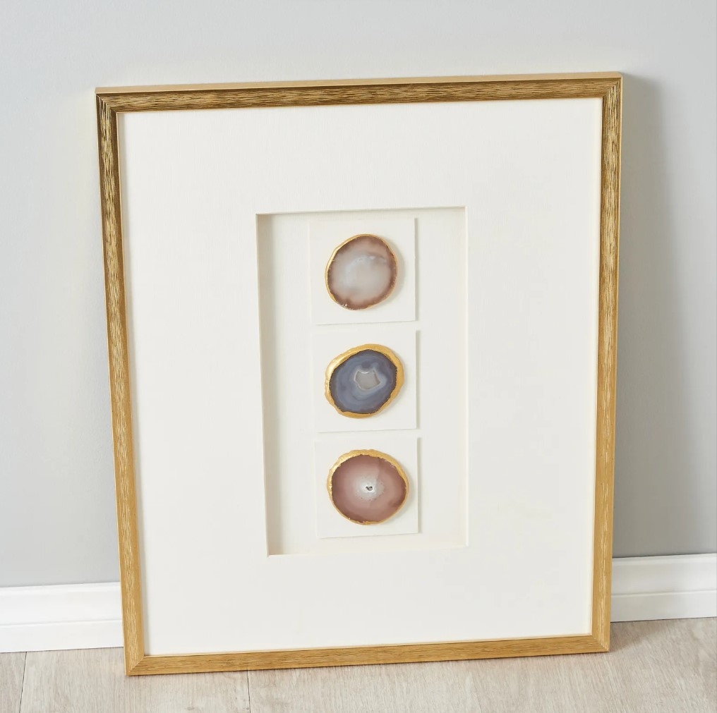 Bronte Agate Shadow Box With Golden Frame | Koala Living