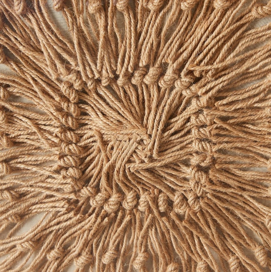 Quadrate Hemp Rope Shadow Box with Golden Frame | Koala Living