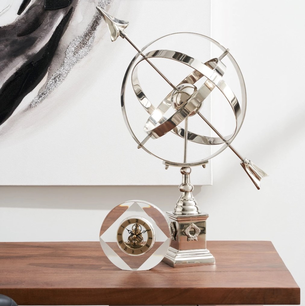 Armillary Silver Sphere Decorative | Koala Living