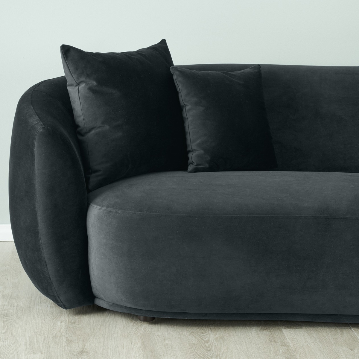 Everett Charcoal Velvet 3 Seater Sofa | Koala Living