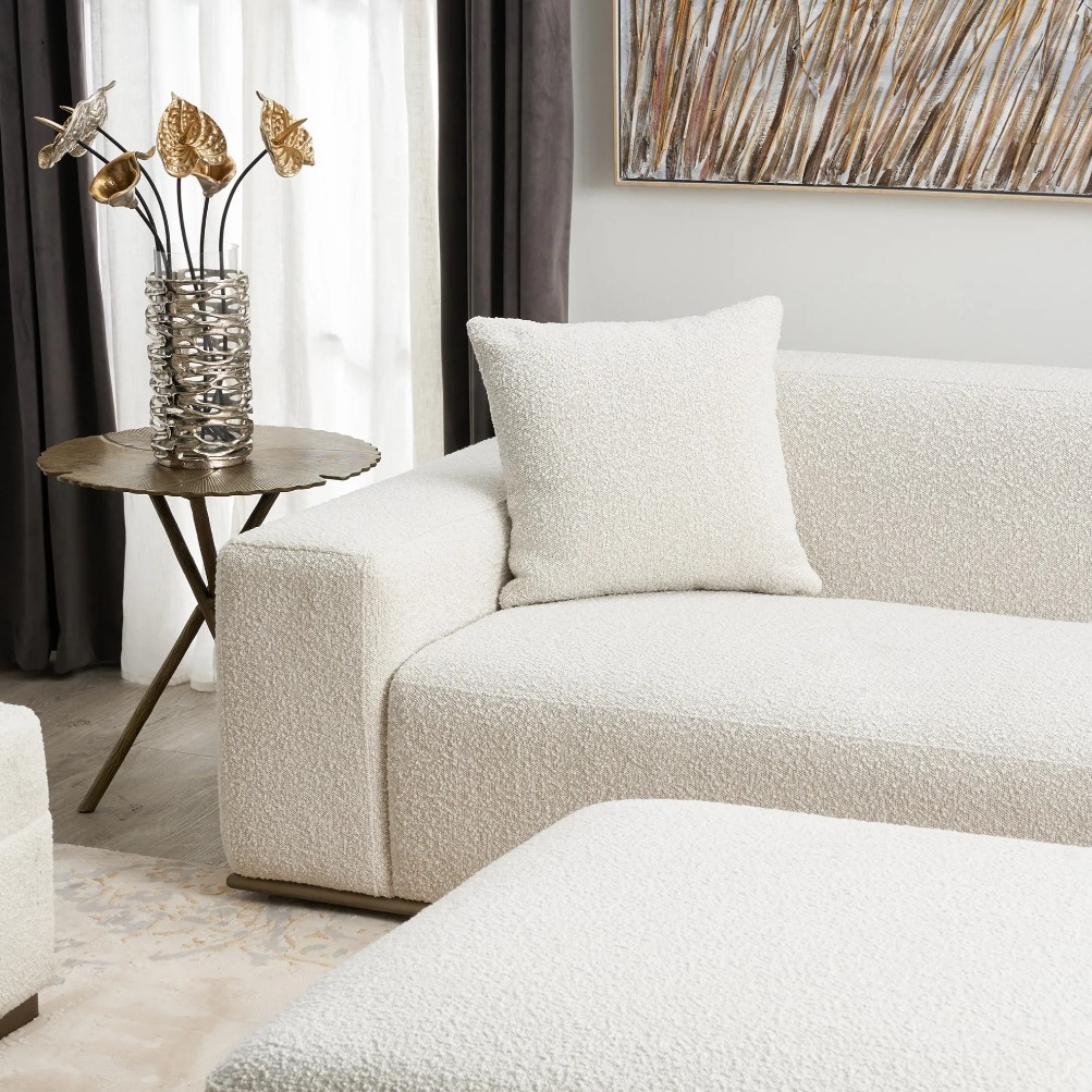 Callie Cream Boucle 3-Seater Sofa | Koala Living