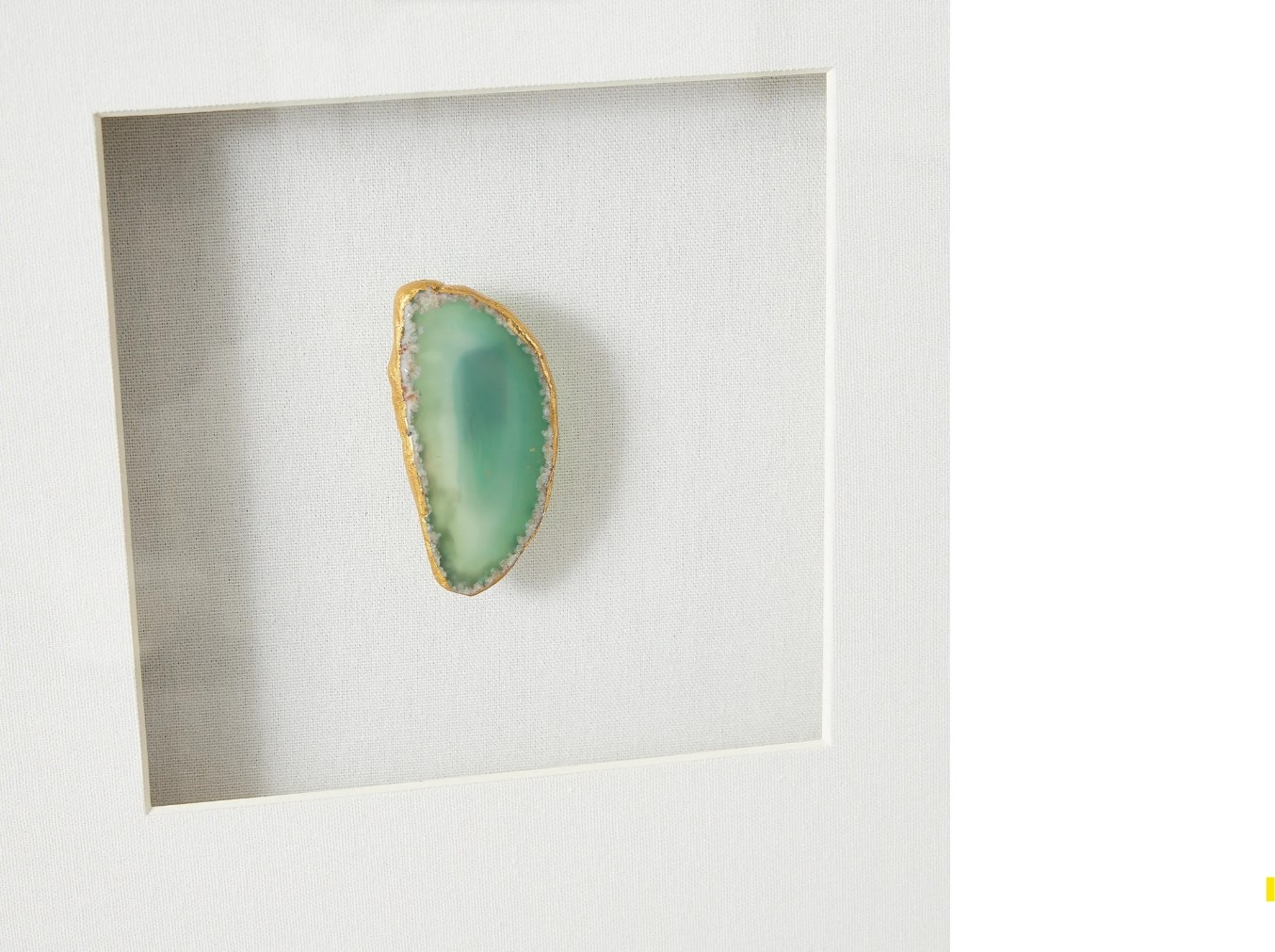 Jade Green Agate Shadow Box With Black Frame | Koala Living