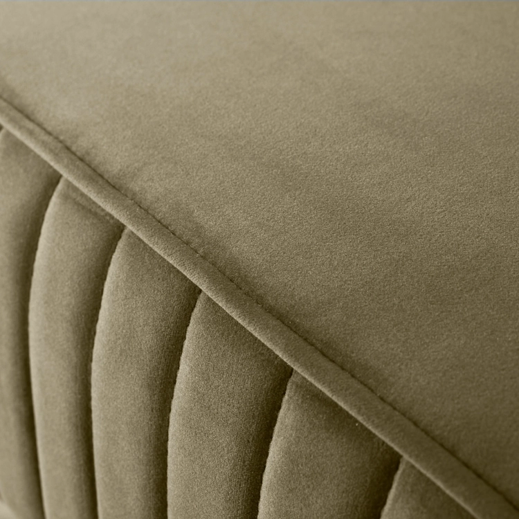 Hilda Ii Olive Green Velvet Ottoman Koala Living