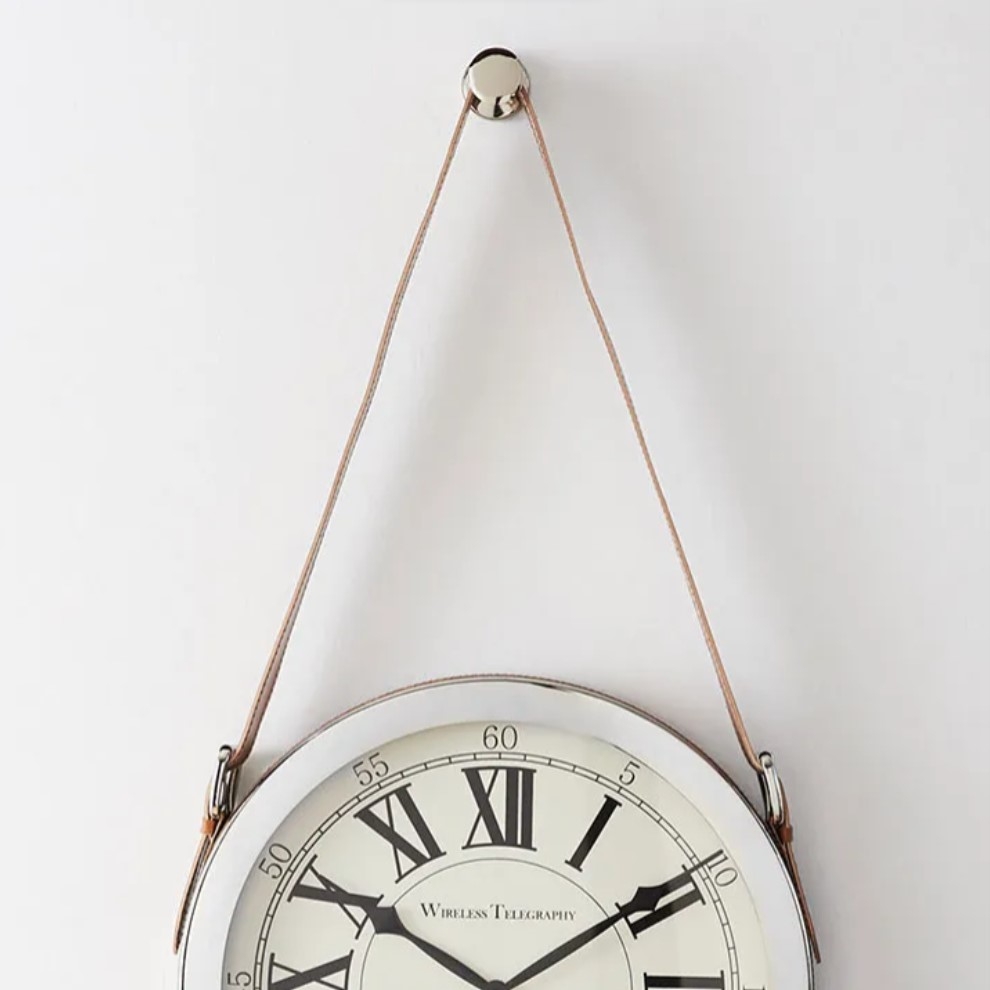 Leather Strap Wall Clock | Koala Living