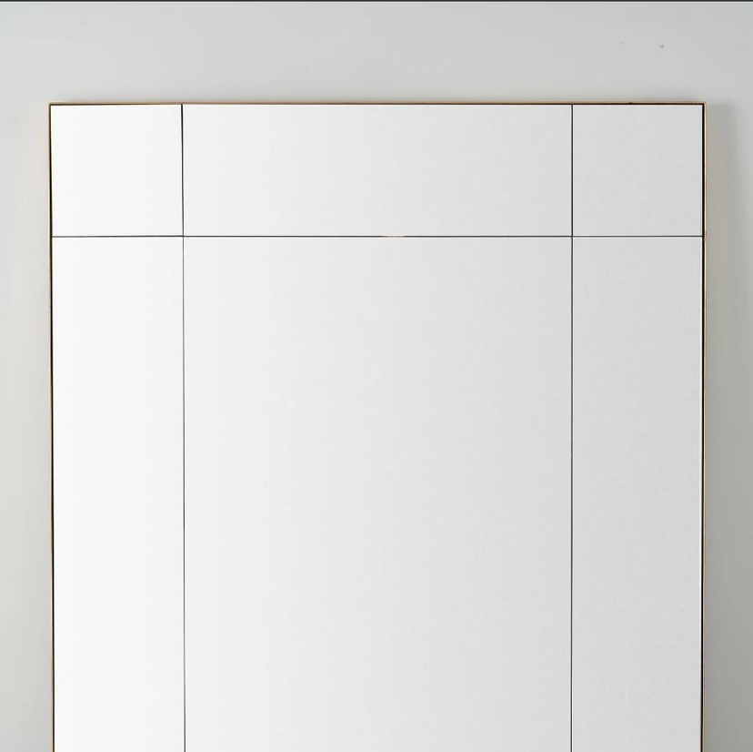 Clarice Antique Brass Rectangle Mirror | Koala Living