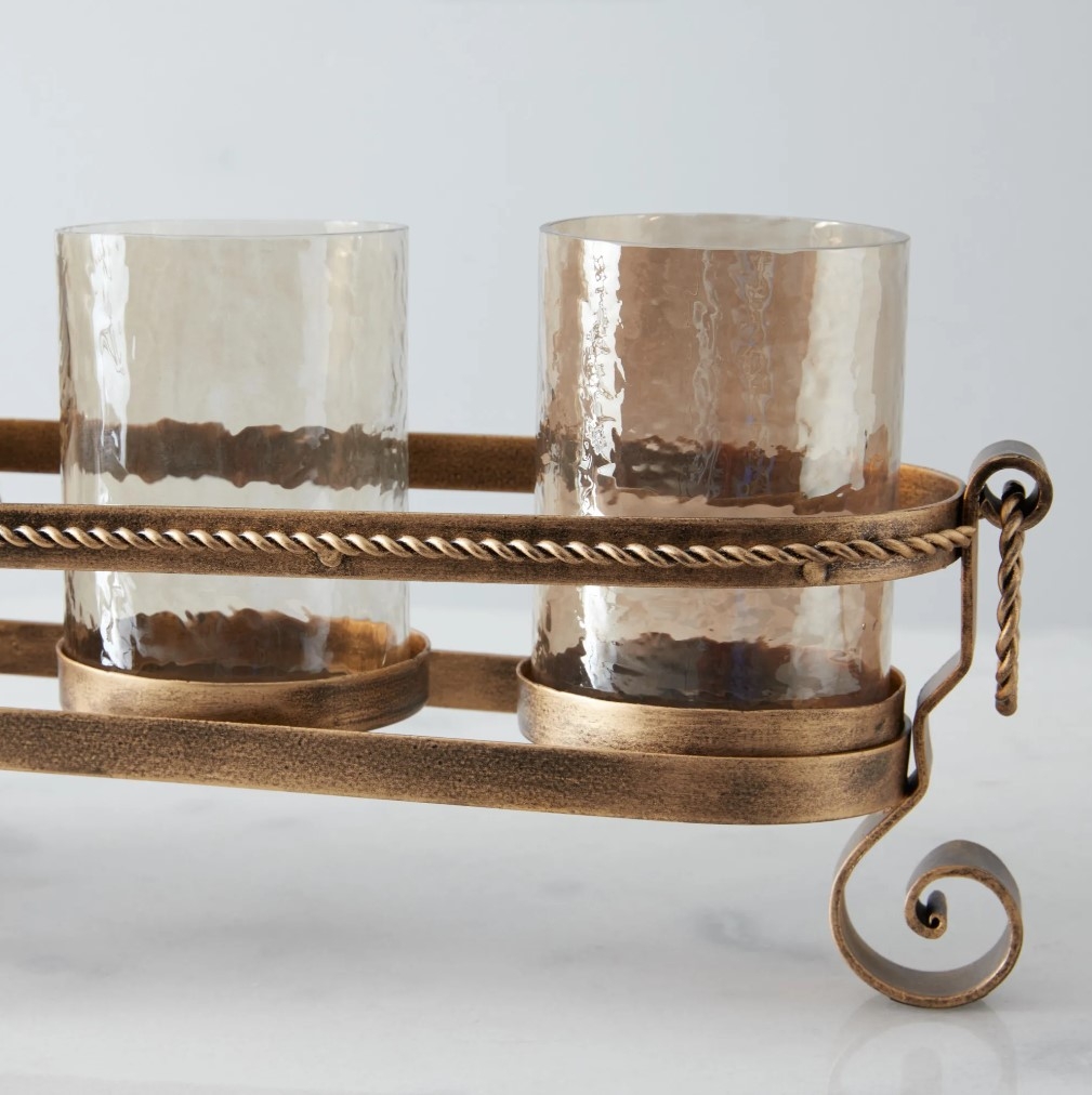 Firenze Antique Gold Metal Multi-Light Holder | Koala Living