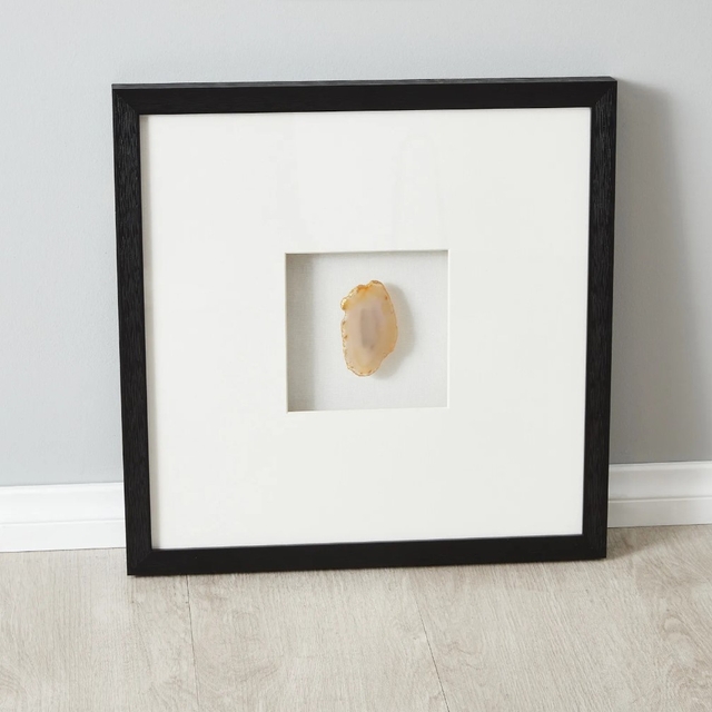 Terra Brown Agate Shadow Box With Black Frame | Koala Living