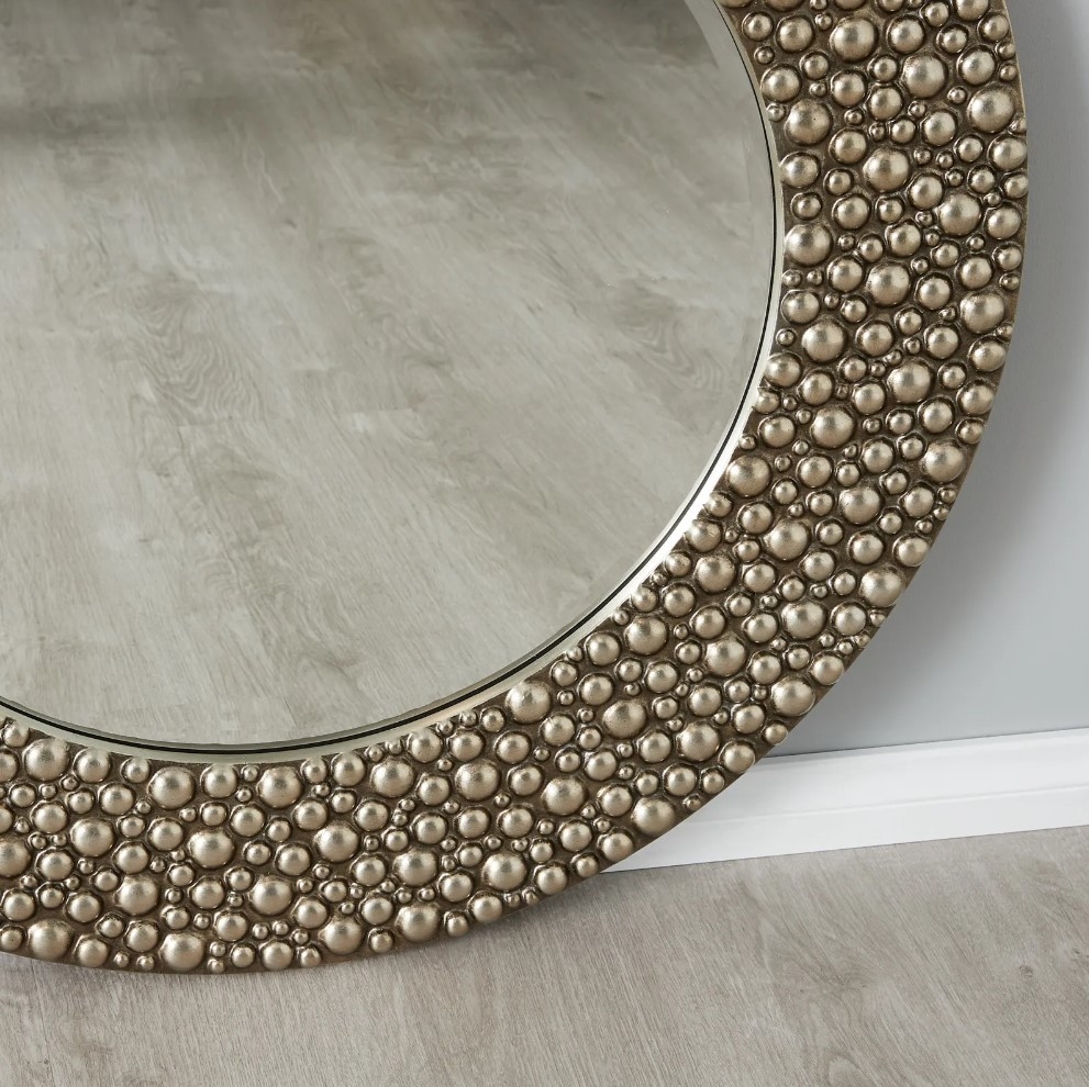 Alison Silver Round Mirror | Koala Living
