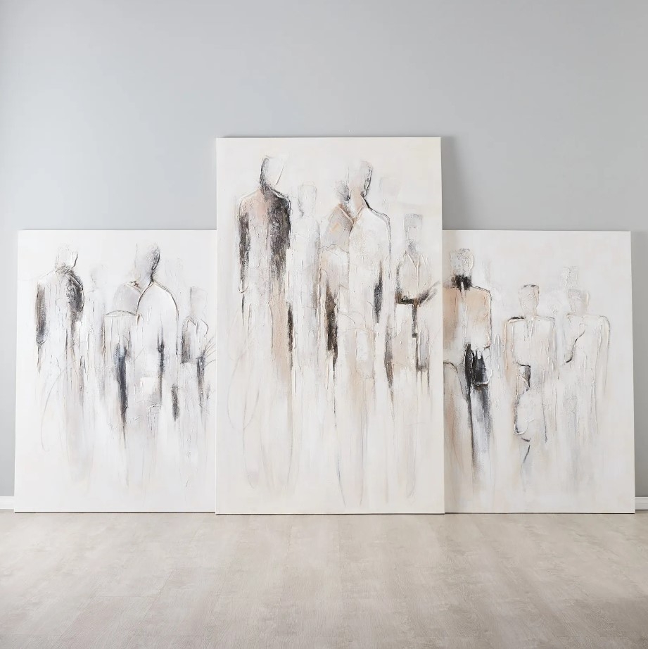 The Selves Neutral Colours Abstract Painting | Koala Living