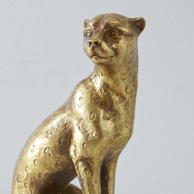 Sitting Gold Leopard Decorative | Koala Living