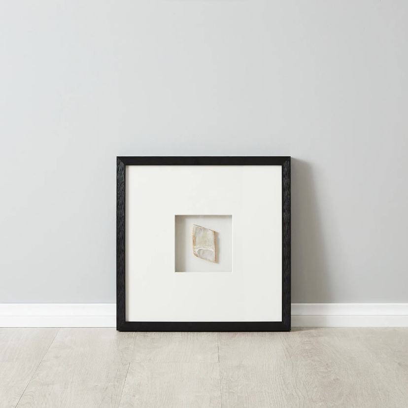 Clear Agate Shadow Box With Black Frame | Koala Living