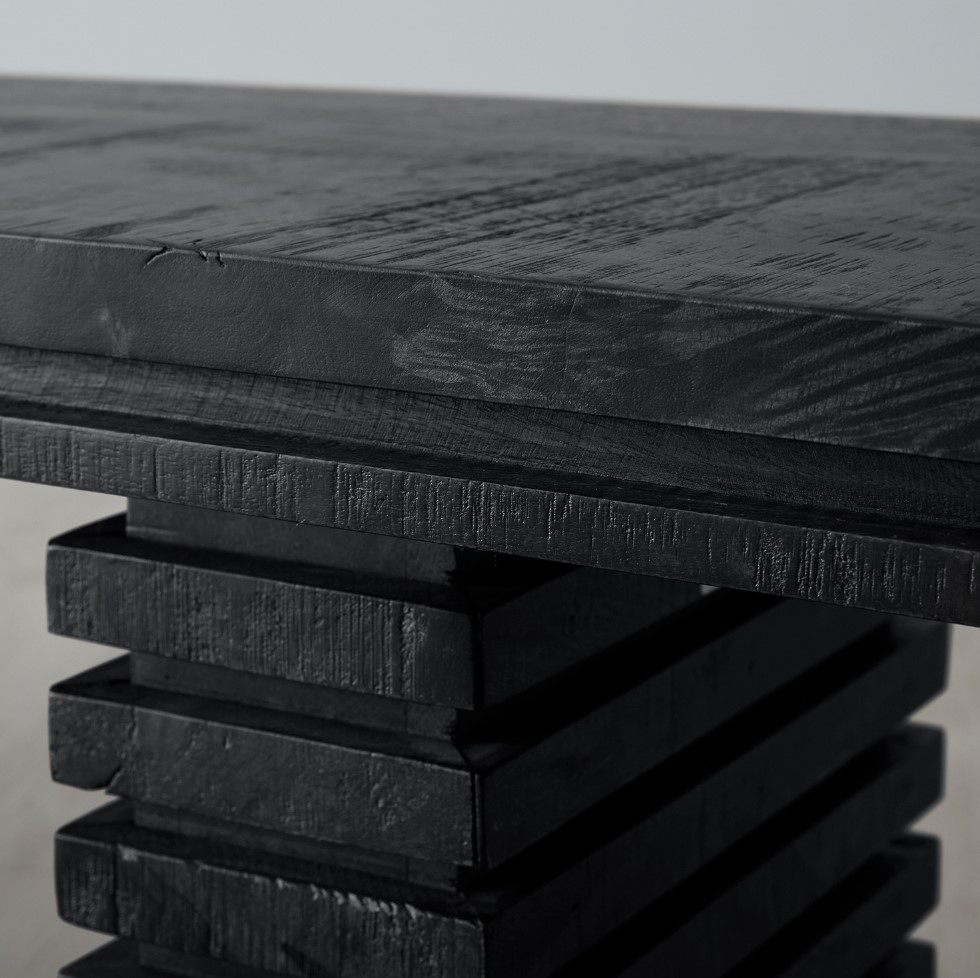 Rafiki Black Mango Wood Dining Table - Large | Koala Living