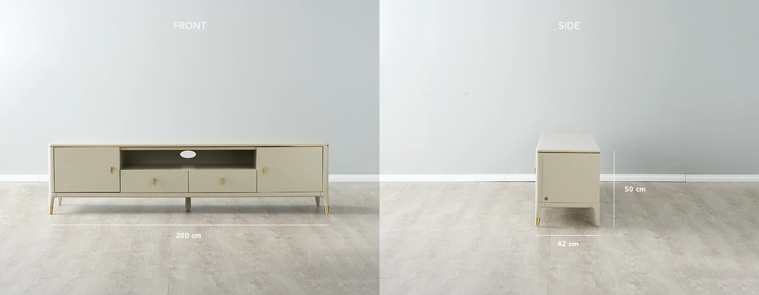 Beckham Cream Entertainment Unit | Koala Living