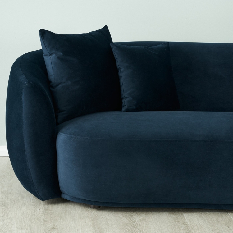 Everett Midnight Navy Velvet 3 Seater Sofa | Koala Living