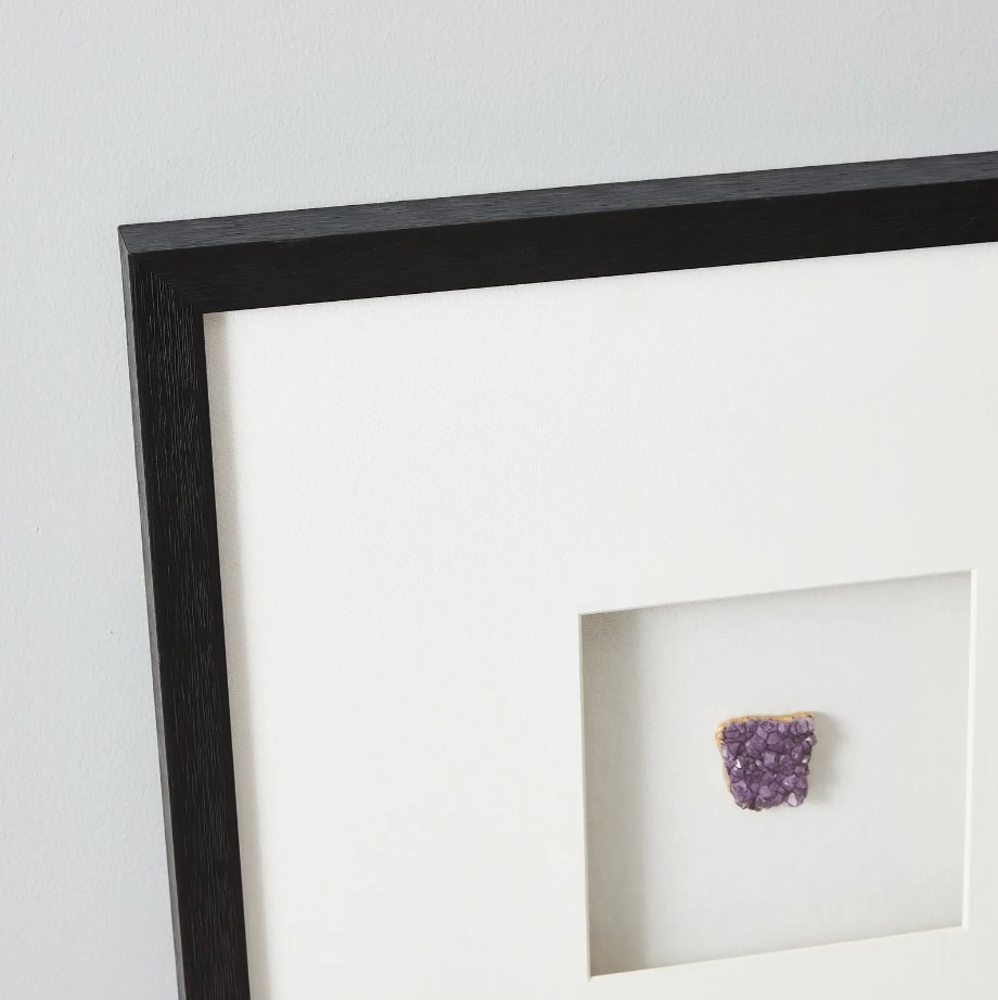 Violet Crystal Shadow Box With Black Frame | Koala Living