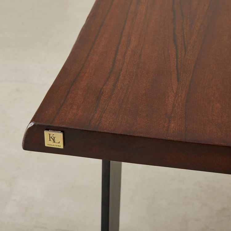 Freeform Natural Brown Acacia Wood Desk | Koala Living