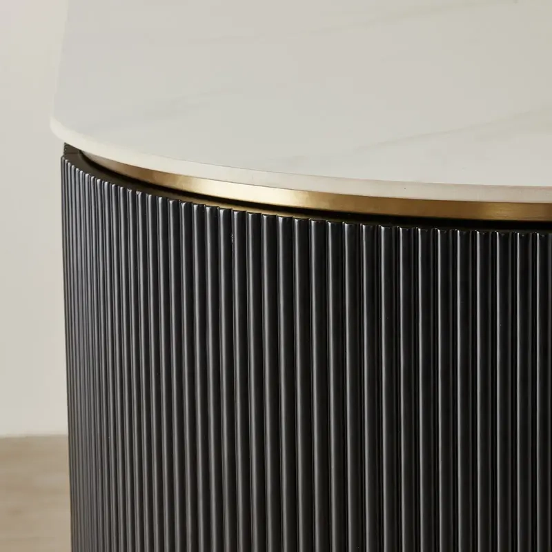 Archie White Sintered Stone Study Desk | Koala Living