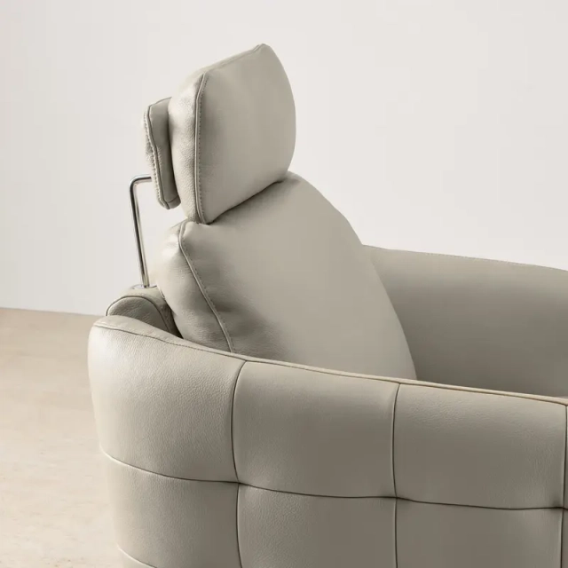 Sherlock Milk Coffee Leather Electric Rocker Chair | Koala Living