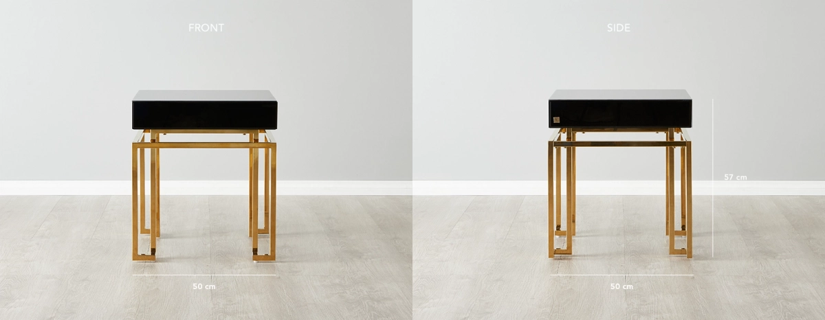 Luella Black Side Table | Koala Living