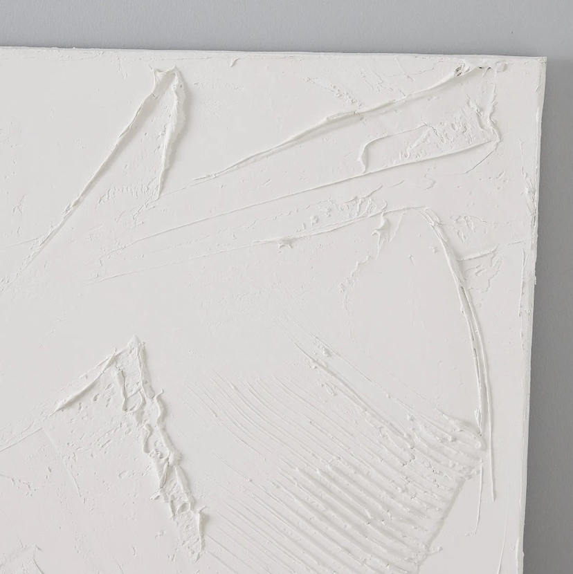 White Textured Abstract Painting | Koala Living