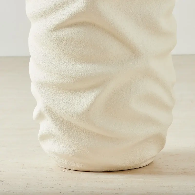 Ostia Textured White Vase | Koala Living