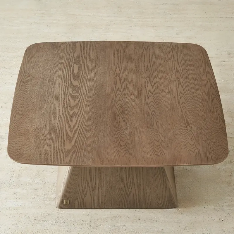 Dunstan Medium Brown Veneer High Coffee Table | Koala Living
