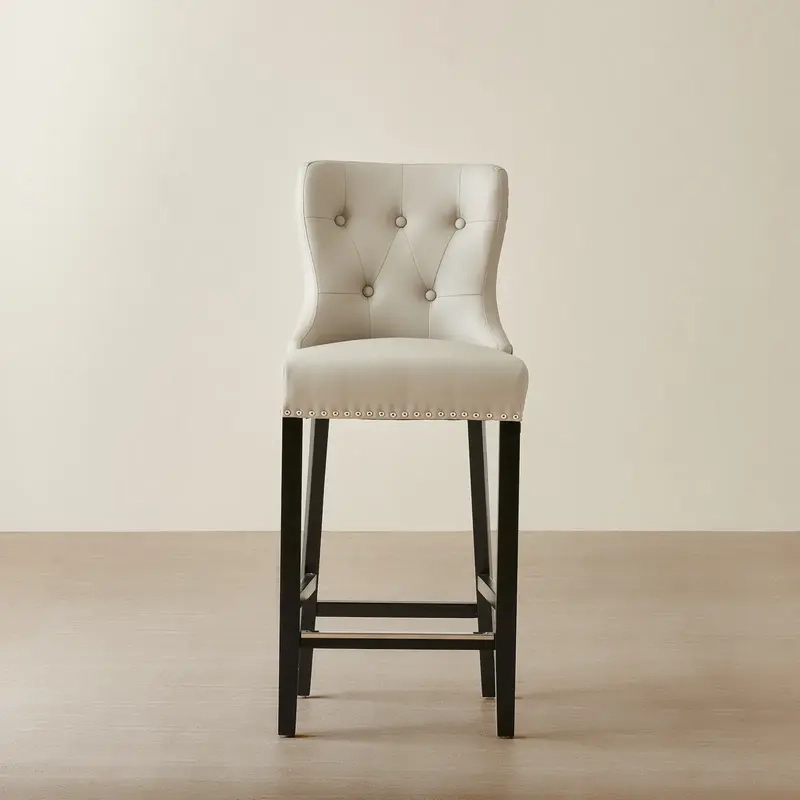 Viktor II Stone Beige 76cm Bar Stool | Koala Living