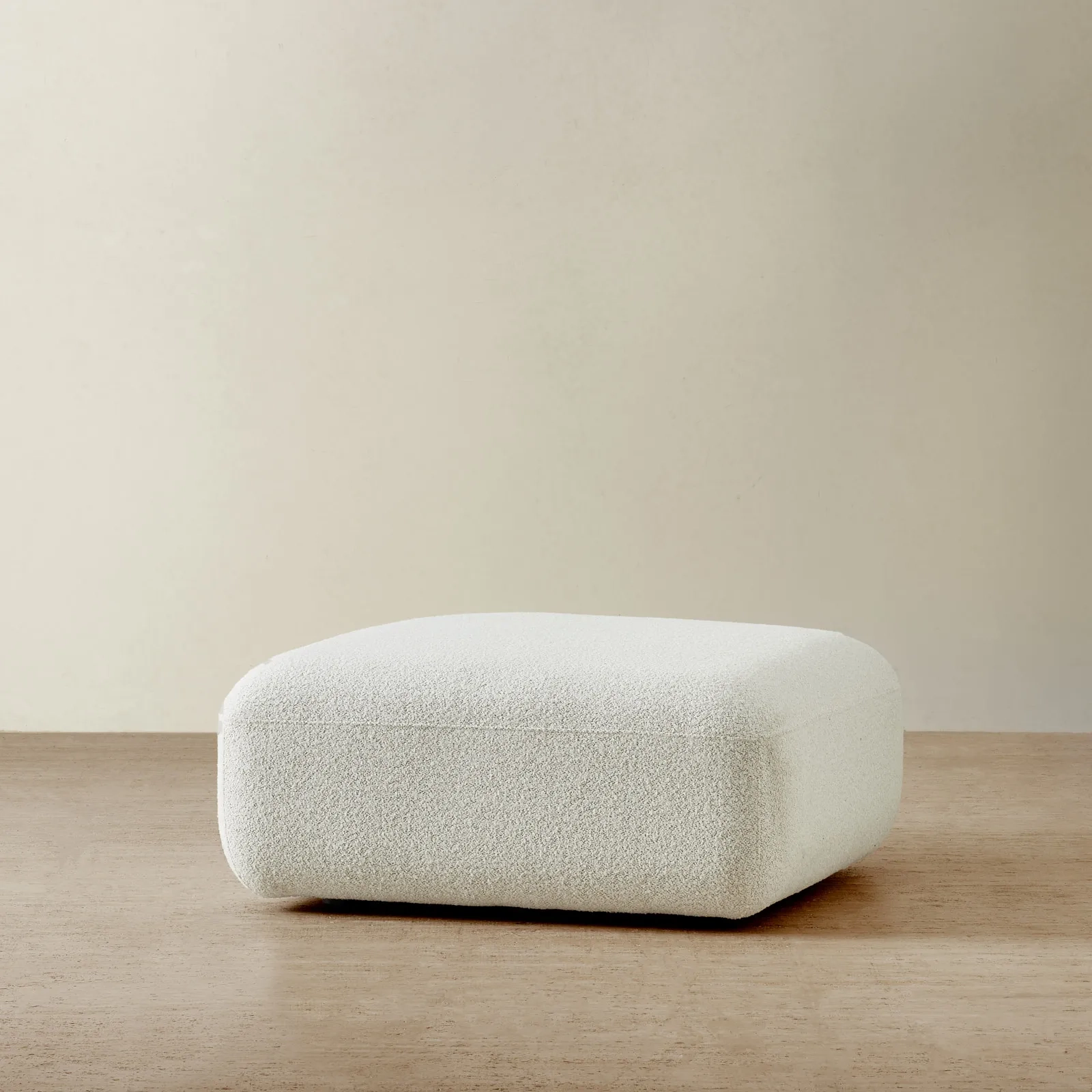 Capri Stone White Modular Ottoman