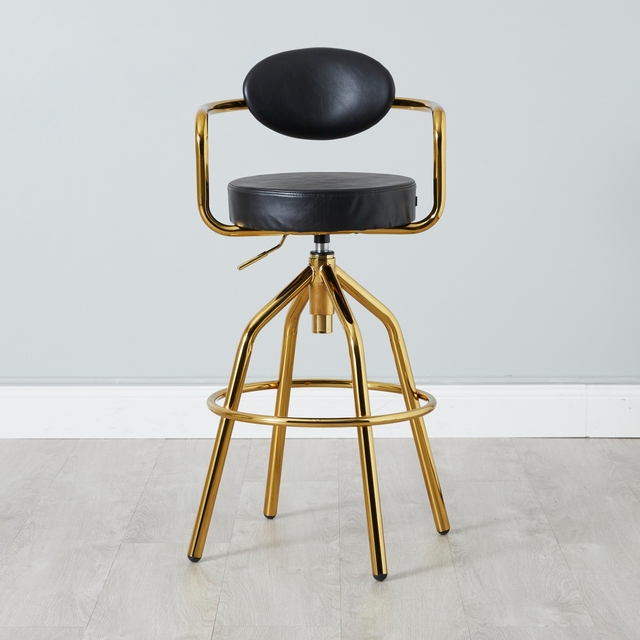 Riva Black Bar Stool | Koala Living