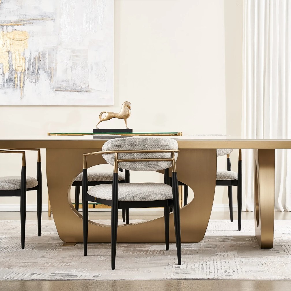 Amy Dove Grey Woven Fabric Dining Chair | Koala Living