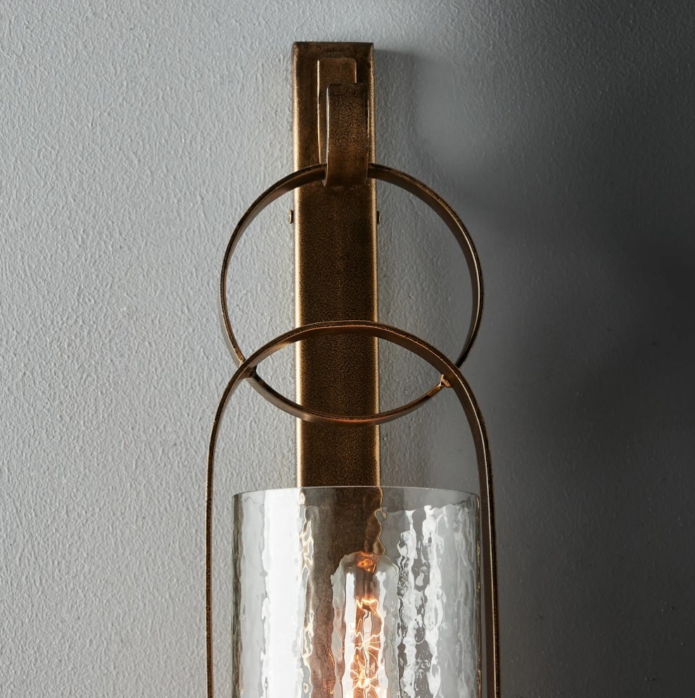 Julio Antique Gold Hanging Wall Light | Koala Living