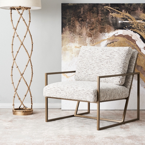 Callum Granite Boucle Occasional Chair