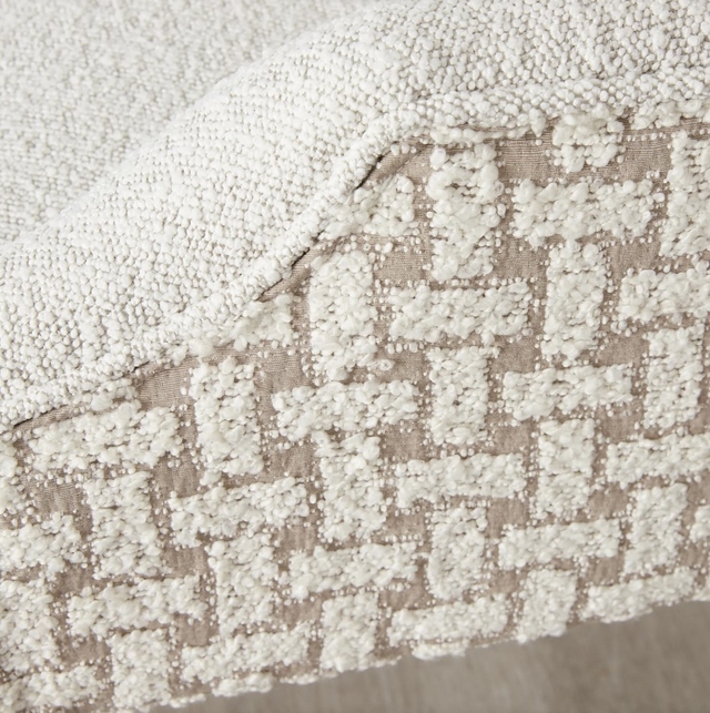 Errol Light Grey and Vanilla Boucle Patterned Dining Chair | Koala Living