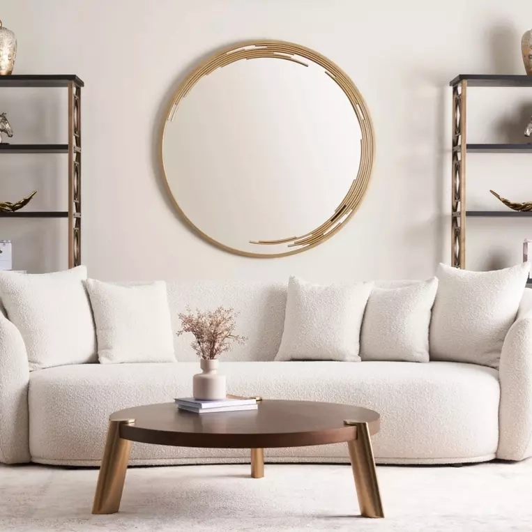 Dale II Round Coffee Table Large Brown | Koala Living