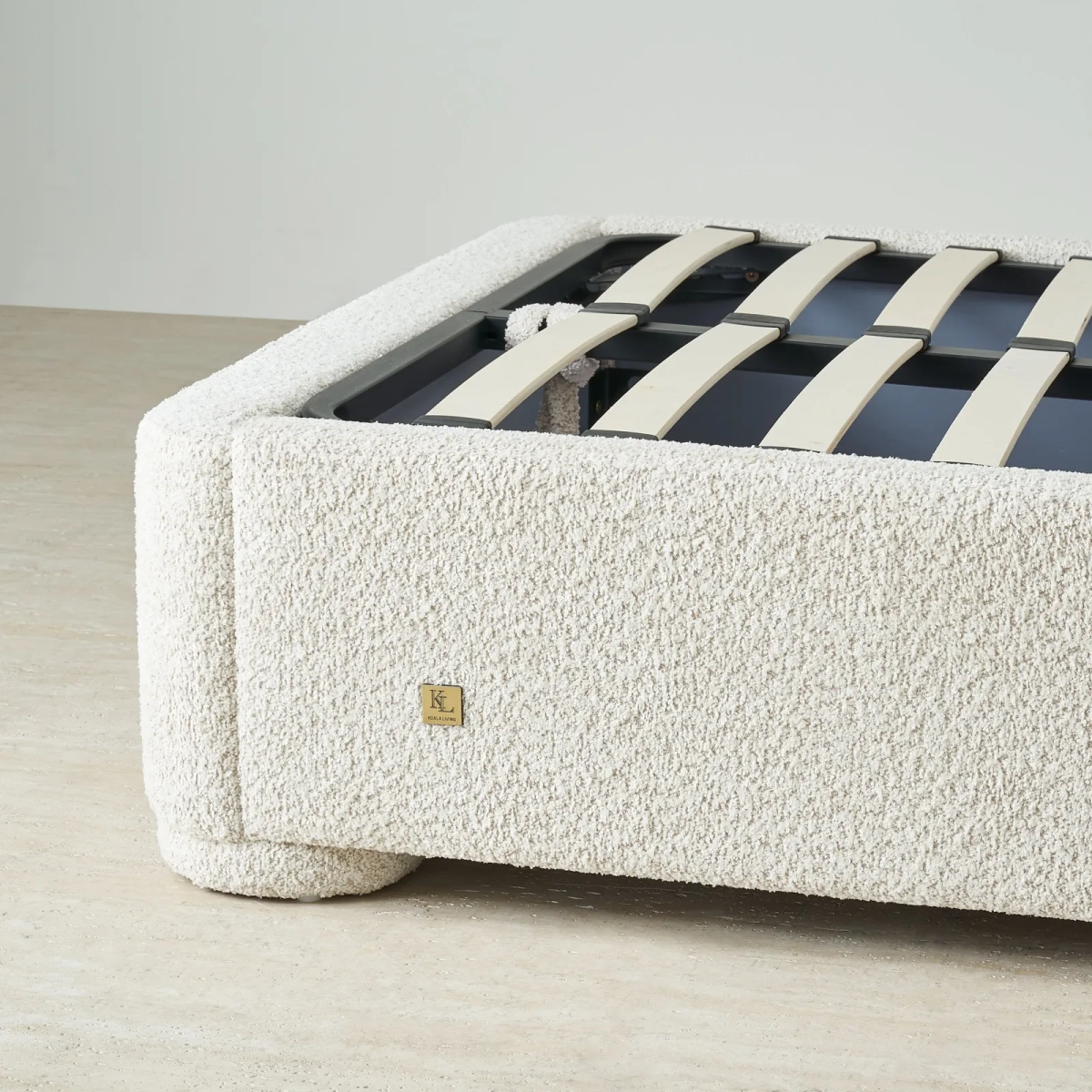 Poppy Stone Cream King Single Bed