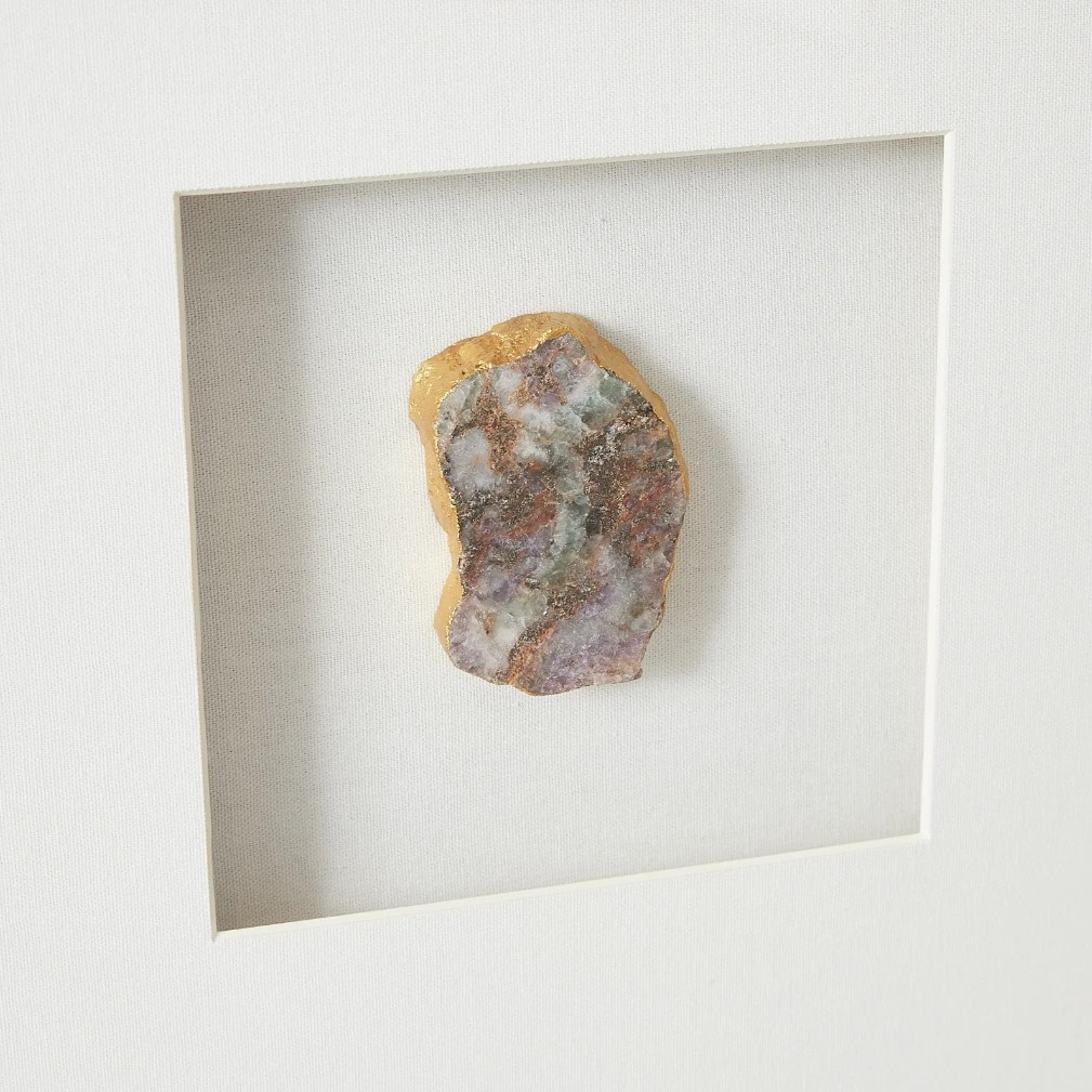 Tri-coloured Agate Shadow Box With Black Frame | Koala Living