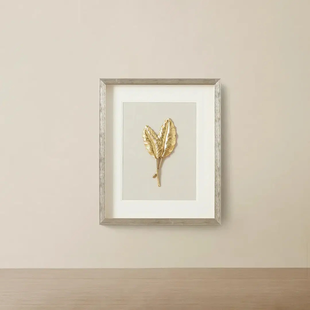 Cycas Gold Leaf Shadow Box