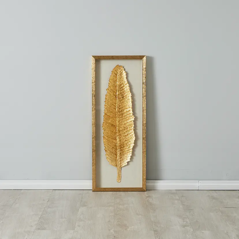 Gold Flower Shadow Box