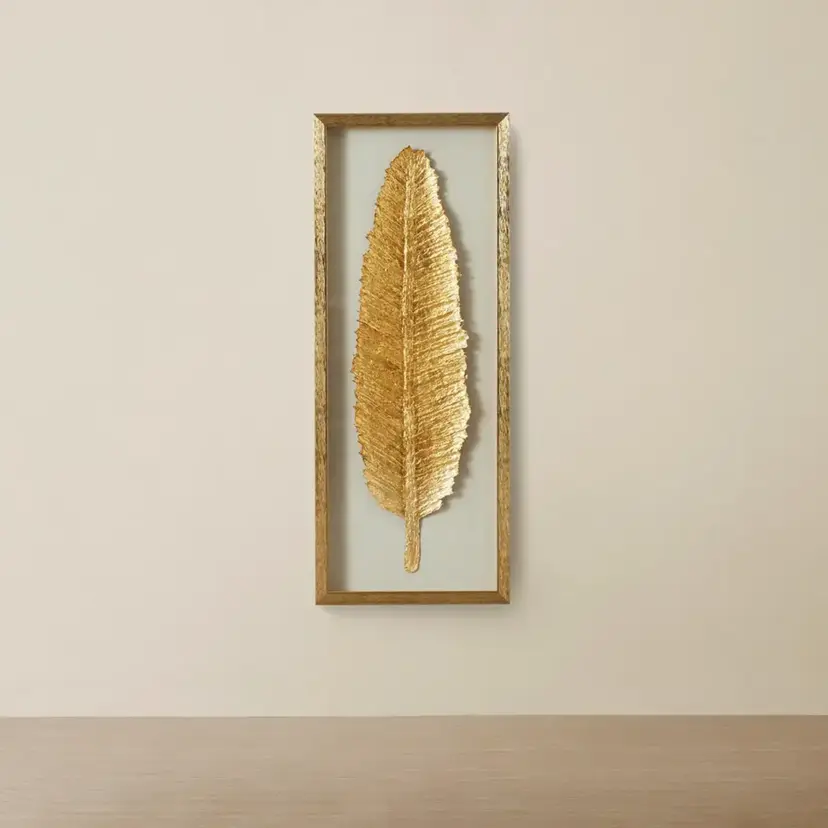 Gold Flower Shadow Box