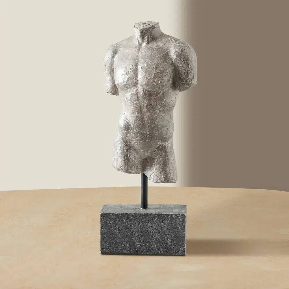 Dorian Brushed Bronze Coloured Glaze Sea Glass Table Lamp - White Linen ...