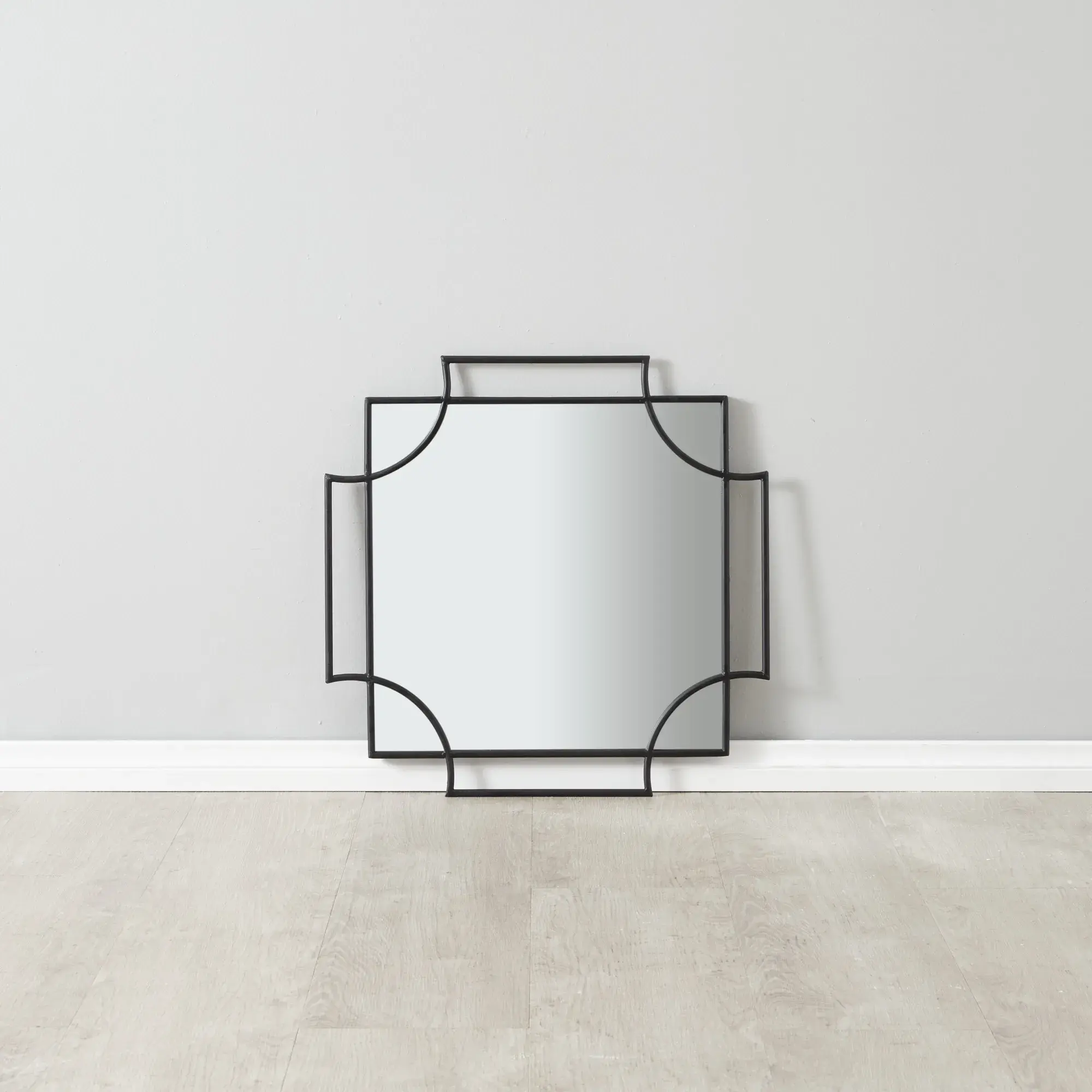 Myrtle Black Square Mirror
