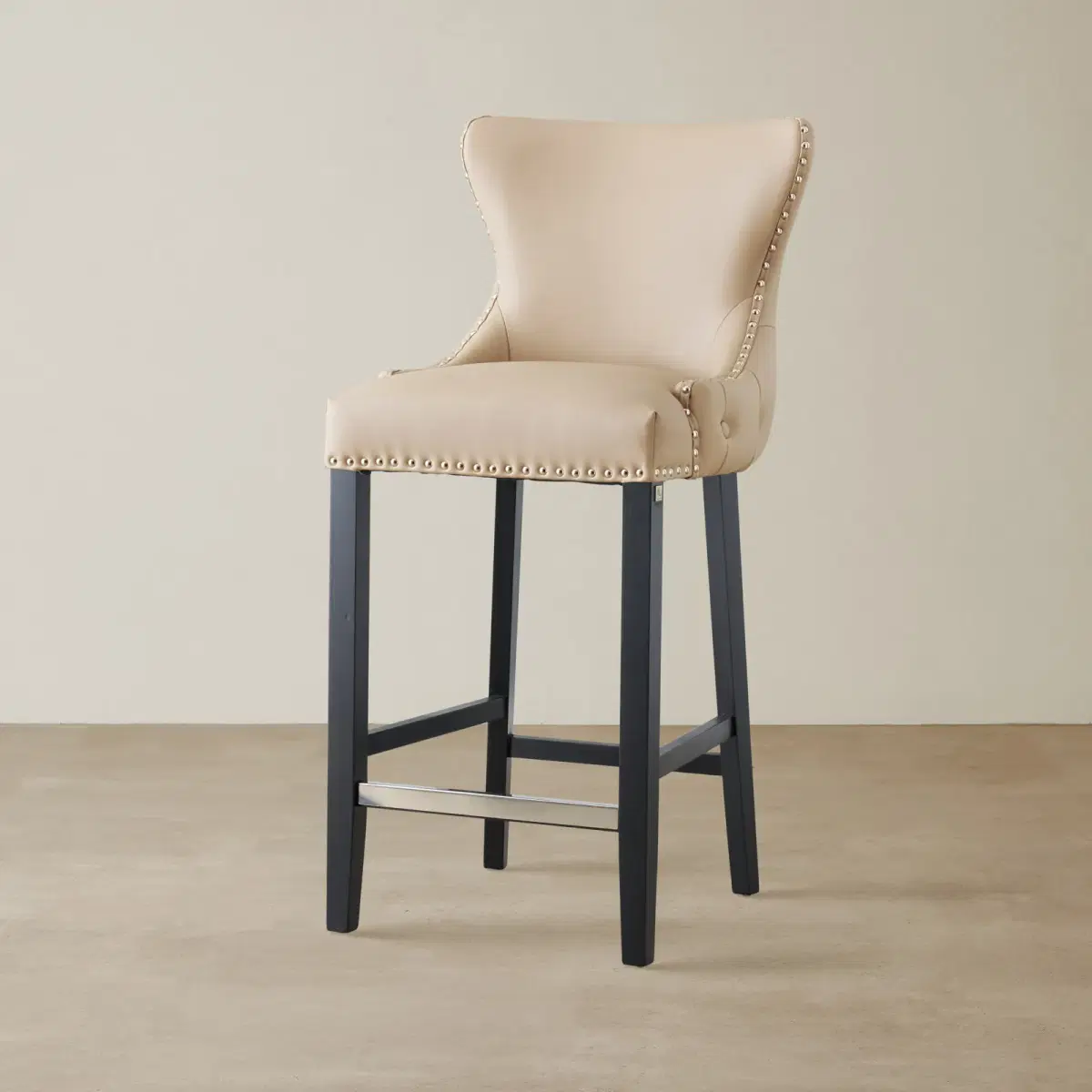 Viktor Stone Beige 76cm Bar Stool