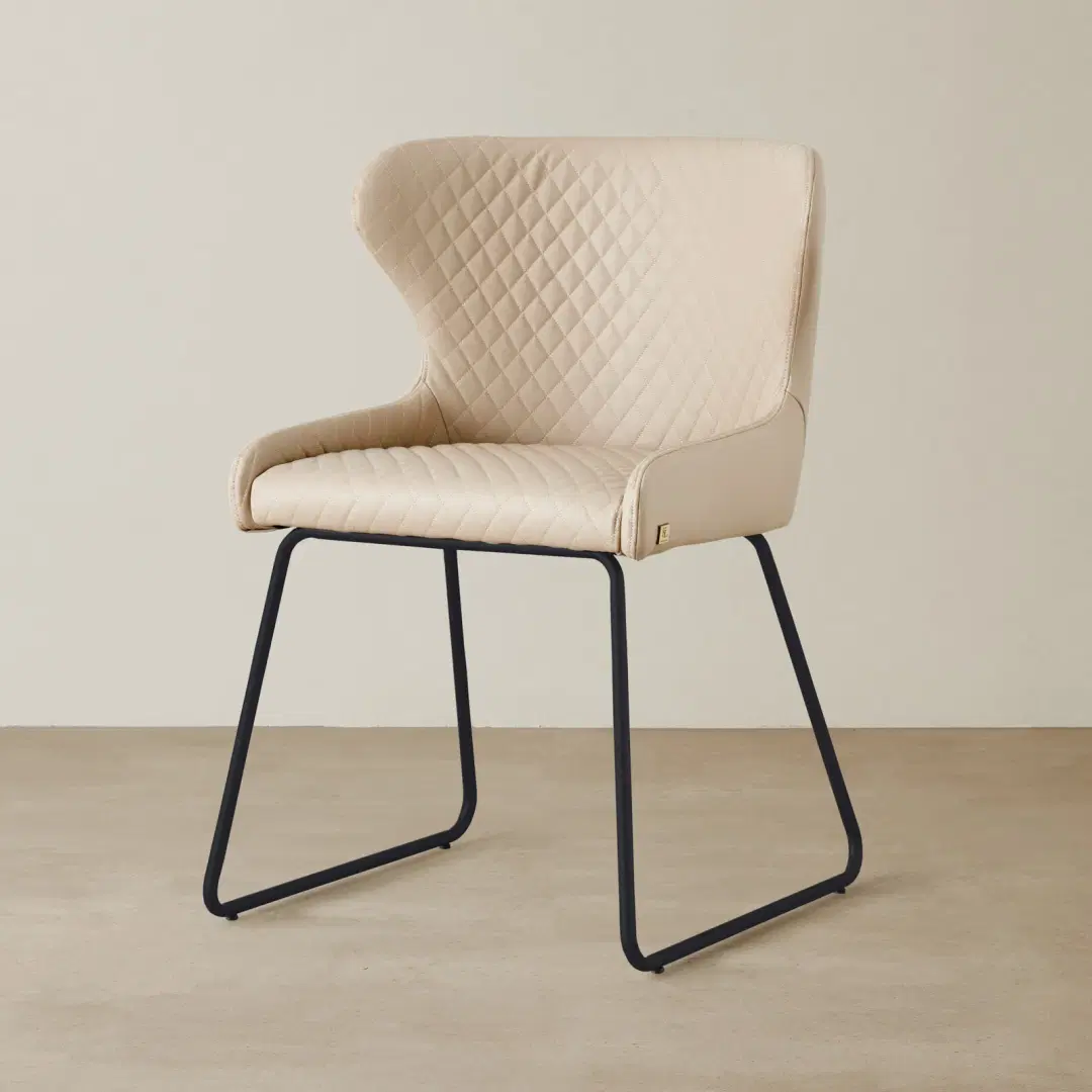 Moulin Midnight Navy Velvet Dining Chair - Brushed Gold Legs